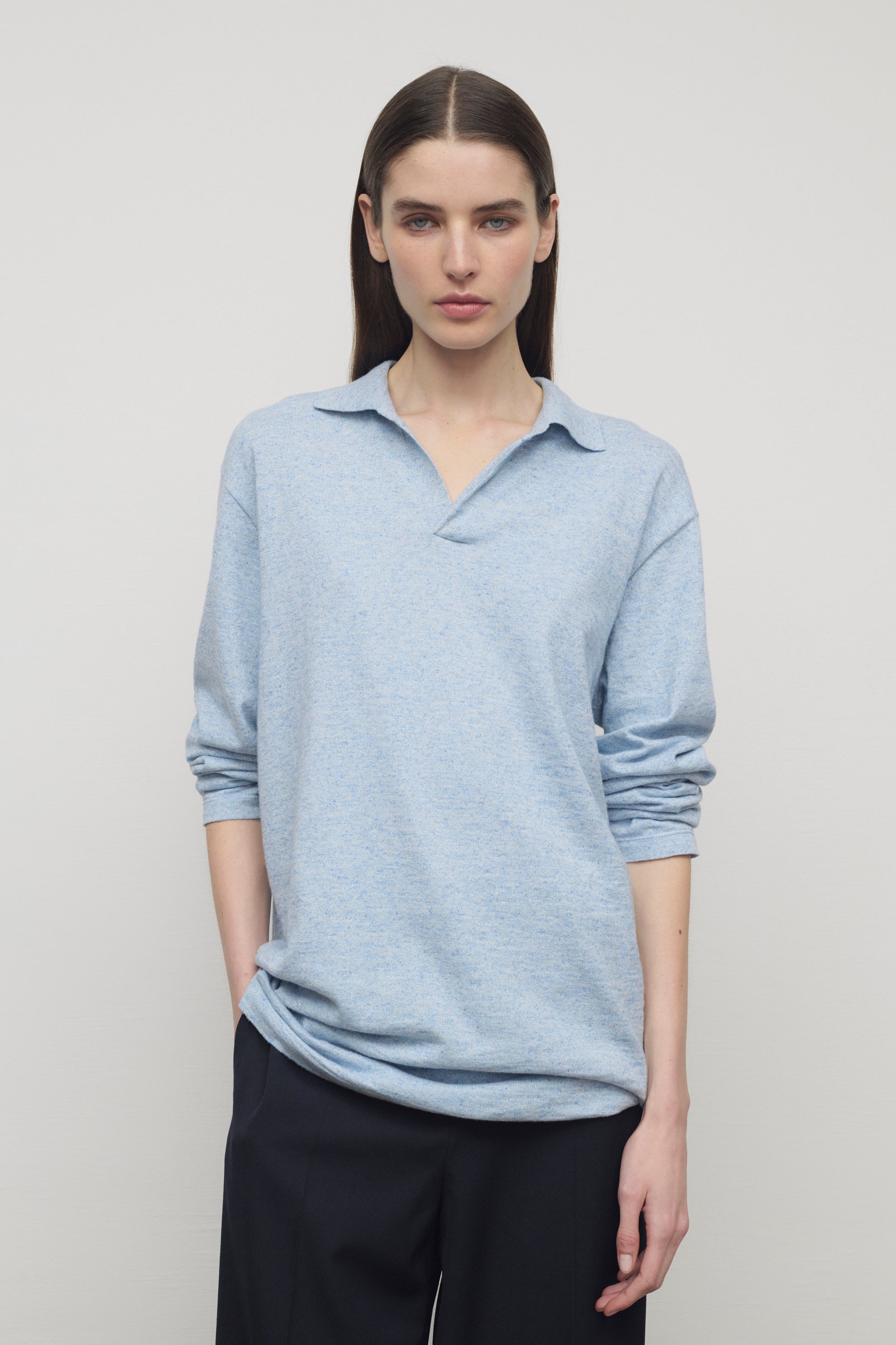 THE ROW Niosa Long-Sleeve Top